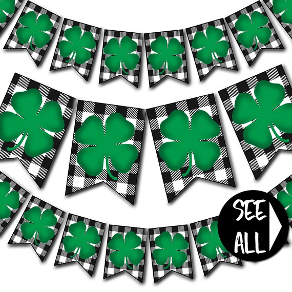 St. Patricks Day Garland St. Patricks Day Banner St. - Etsy