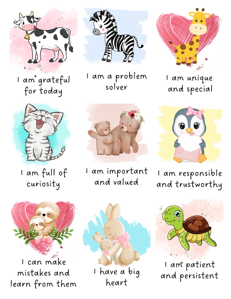Affirmation Cards Printable: Digital Daily Positive Affirmation for ...