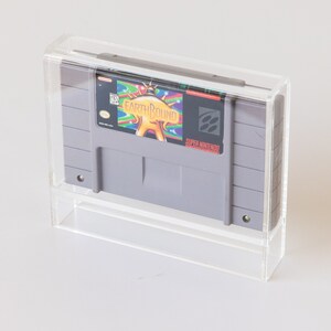 SET OF 5 Bitlounger SNES Super Nintendo Game Box Cartvault Acrylic ...