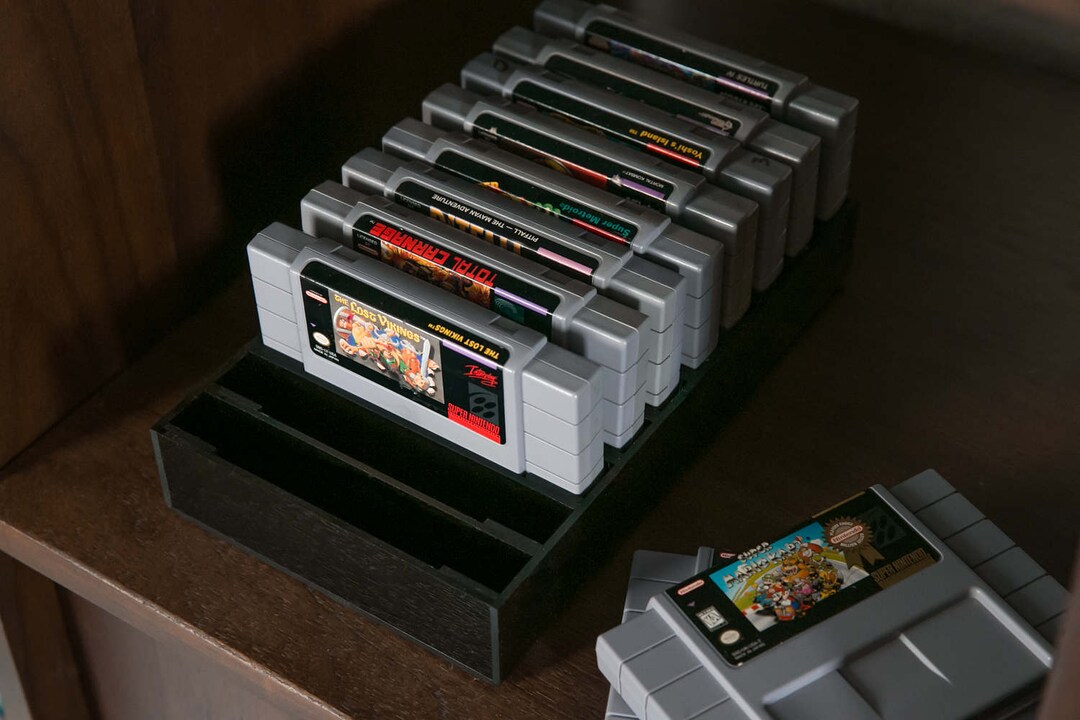 Acrylic Bitlounger 16BITSN Super Nintendo SNES Cartridge Storage for ...