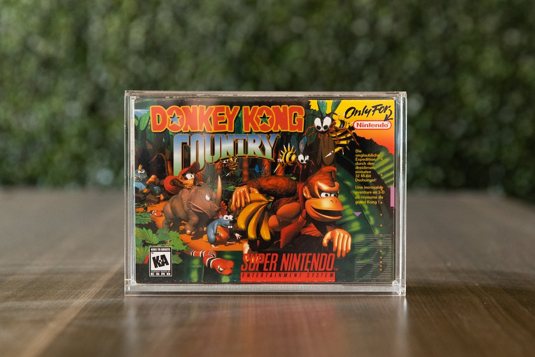 Updated Set of 5 Bitlounger SNES Game Box Cartvault Acrylic Super ...