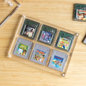 Game Boy Clearstand 6GB 6 Cartridge Display Stand Case for Retro Video ...