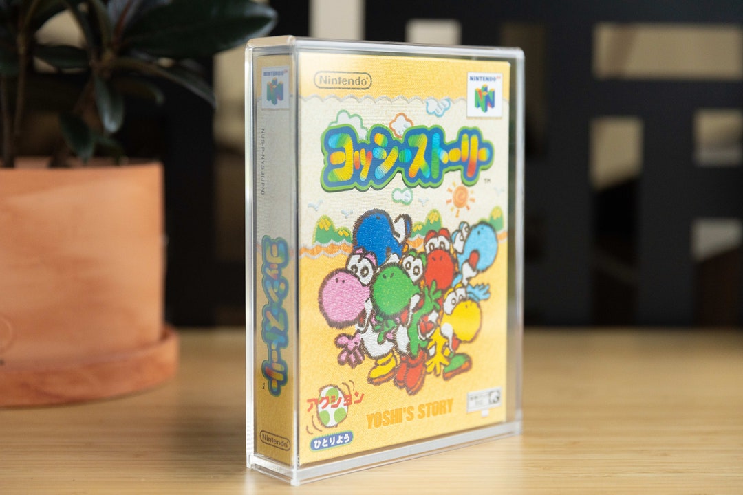 Japanese N64 Game Box Cartvault Acrylic Nintendo 64 Cartridge Storage ...