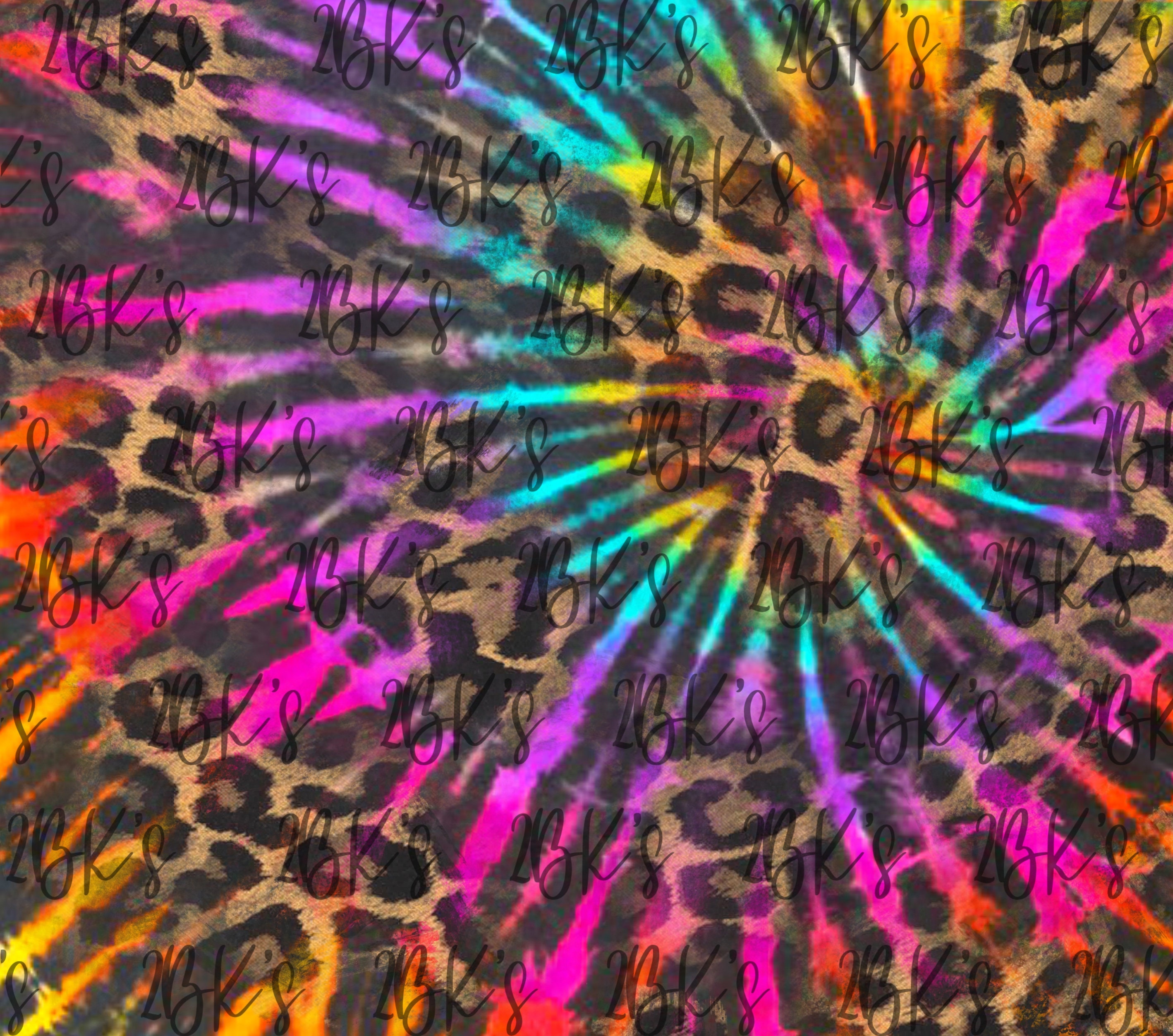Leopard Reverse Tie Dye Background Sublimation - Etsy