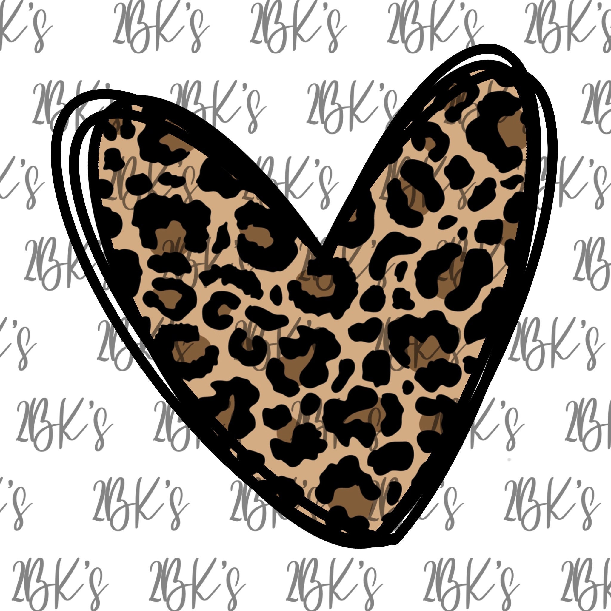 Leopard Print Heart PNG Cheetah Print Heart - Etsy