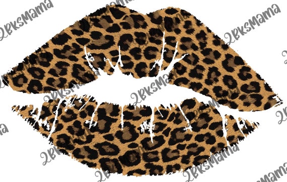 Leopard Lips PNG | Etsy