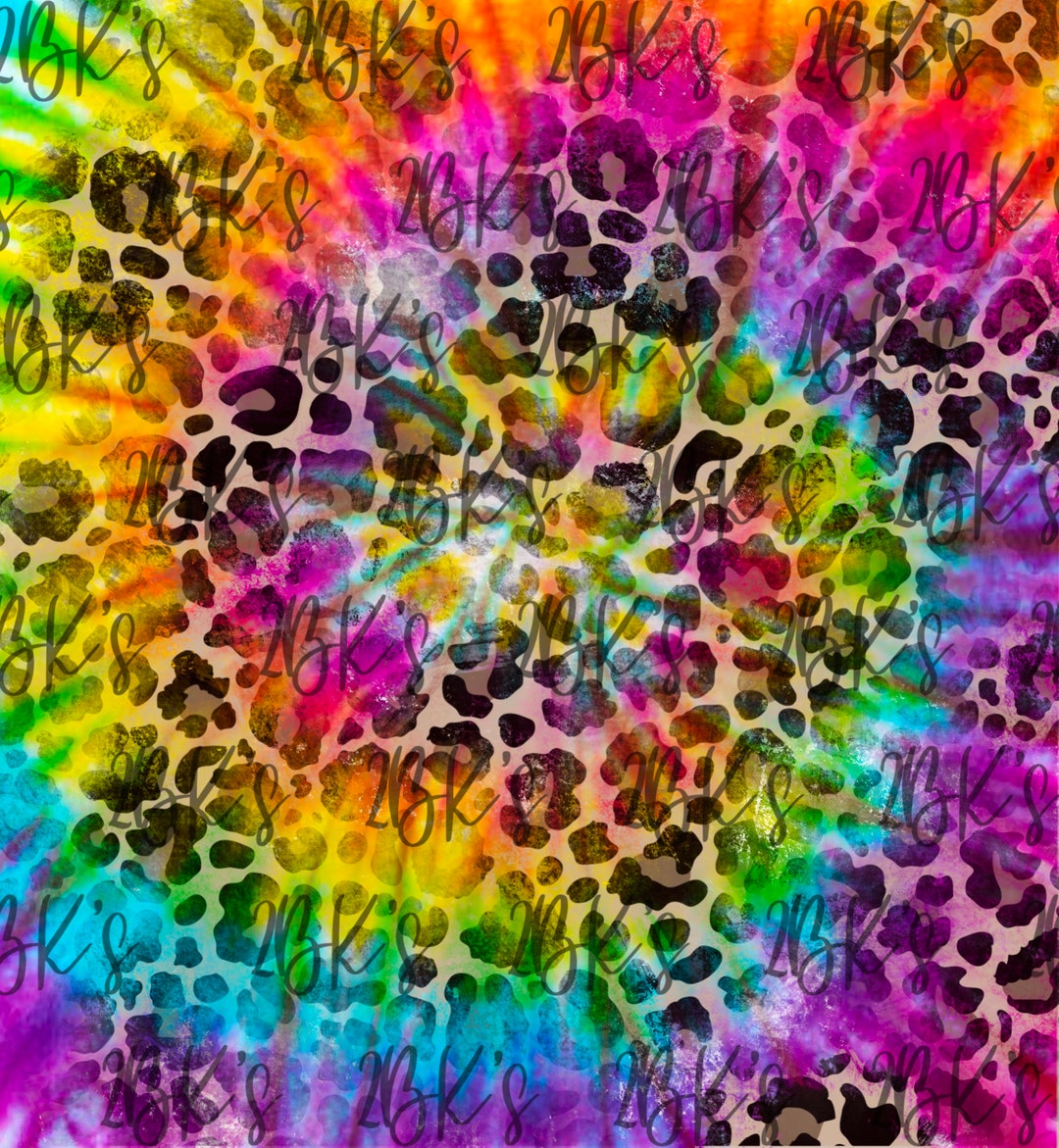 Leopard Tie Dye Sublimation Background - Etsy