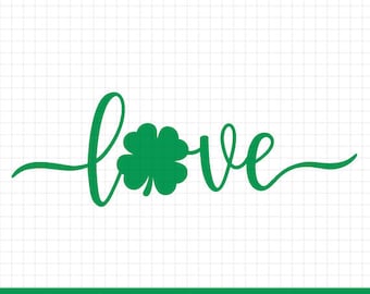 St Patrick's Day Svg, Shamrock Svg, Shamrock Love SVG, Svg, Clover SVG ...