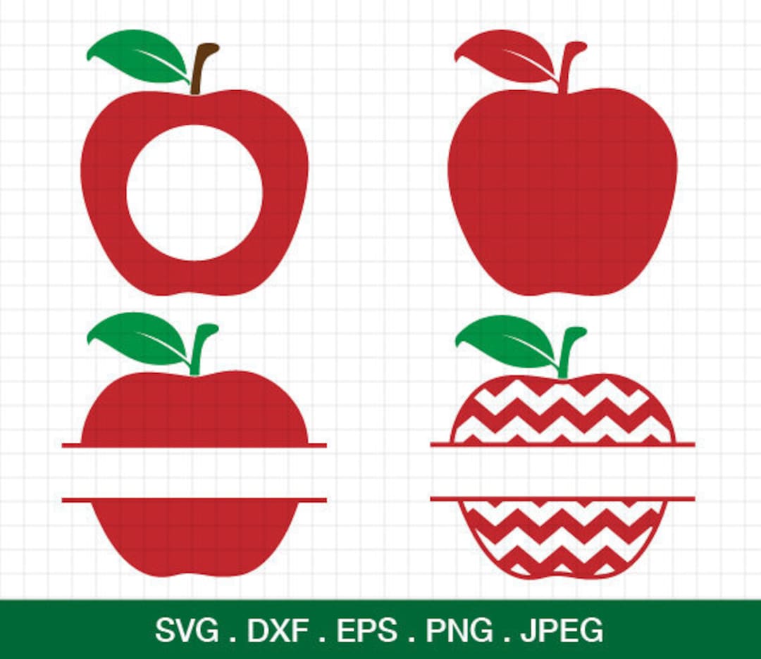 Apple SVG, Chevron Apple Svg, Apple Monogram Svg, Teacher Svg File ...