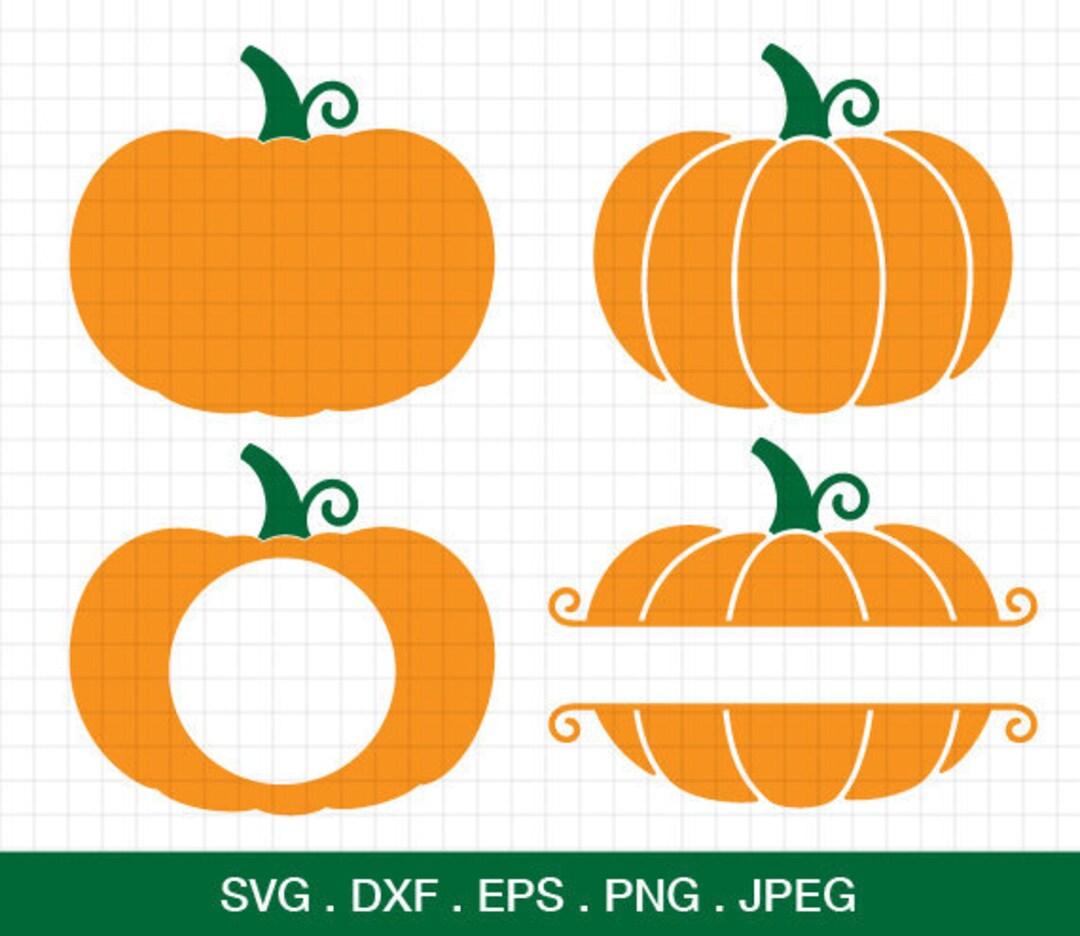 Halloween Pumpkin Svg, Pumpkin Monogram Svg, Fall Svg, Halloween Svg ...