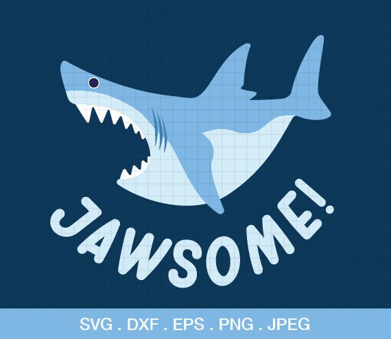 Shark Svg, Jaws Svg, Shark, shark cut File svg, Silhouette files ...
