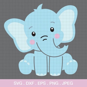 Elephant SVG, Elephant Boy Svg, Baby Elephant SVG, Elephant, Cute Baby ...