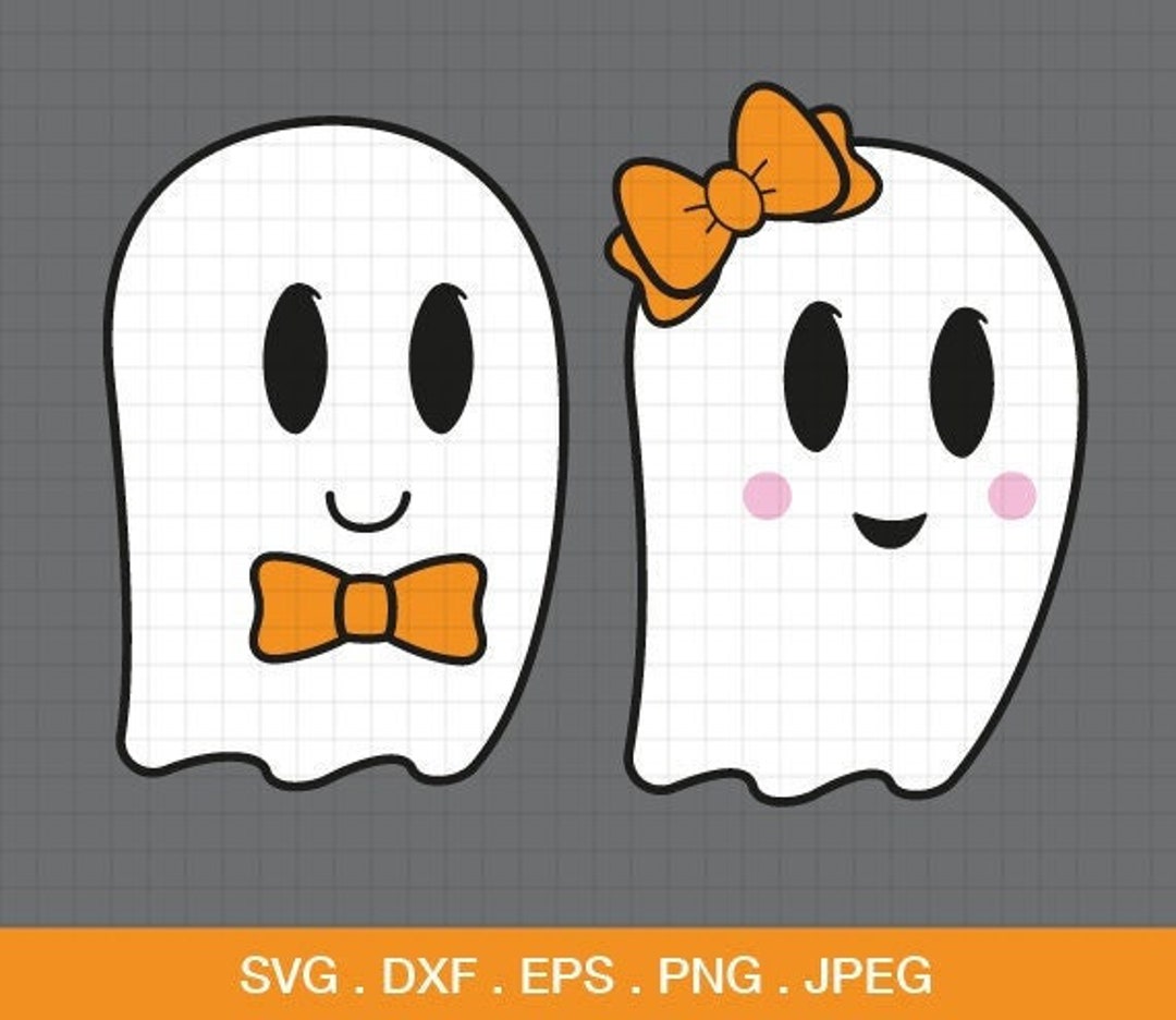 Ghost Svg, Halloween Svg, Girl Ghost Svg ,boy Ghost Svg, Ghost With Bow ...