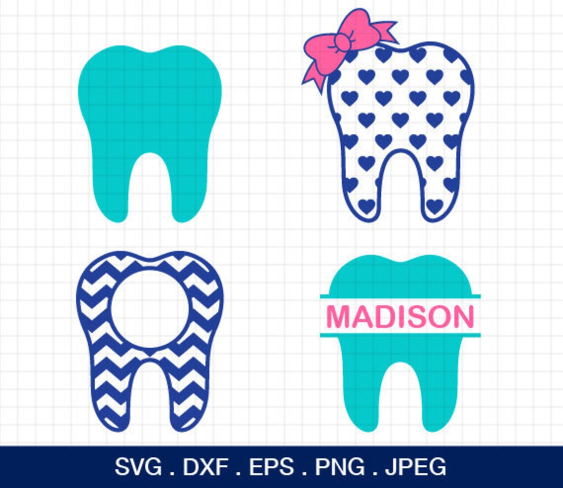 Dentist Svg Teeth Svg Dentist Tooth Svg Dentist Monogram | Etsy