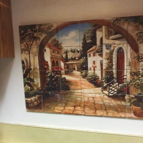 Tuscany Italy Ceramic Tile Mural Backsplash. - Etsy