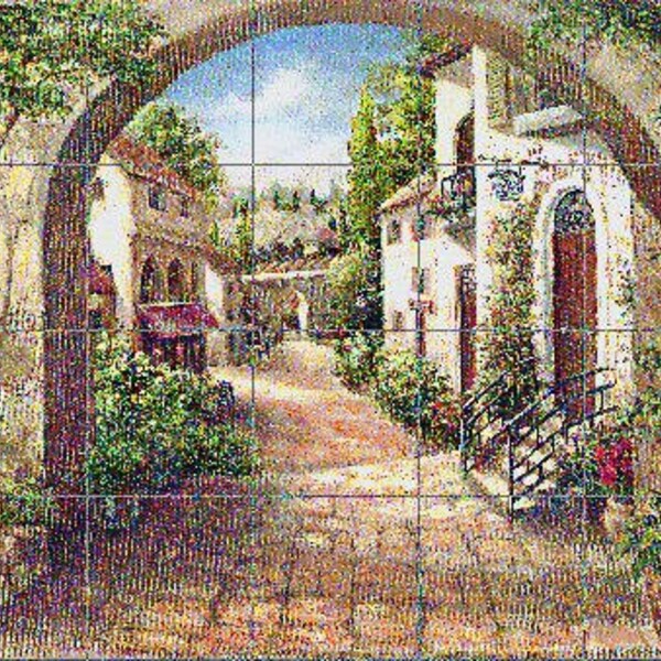 Italian Tile Mural - Etsy