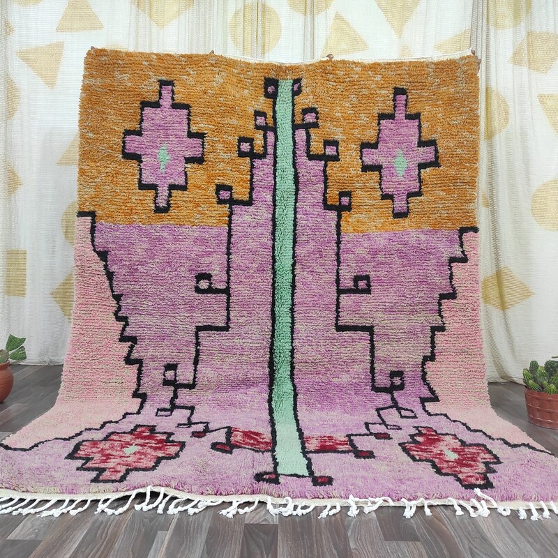 Extra Large Wool Rug Purple - Etsy