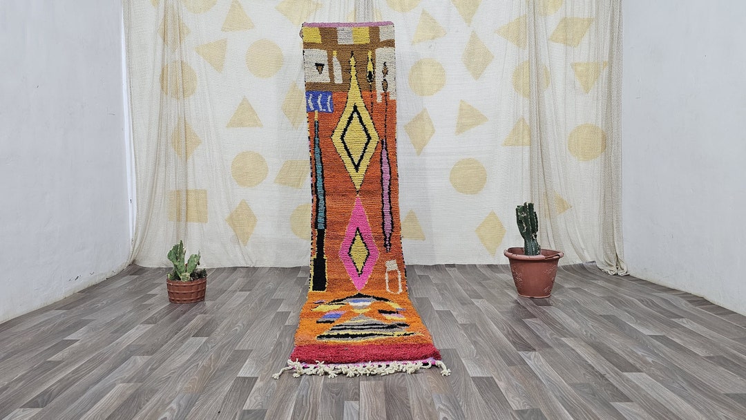 AMAZING HANDMADE RUG Runner ,large Custom Rug Runner ,unique Boujaad ...