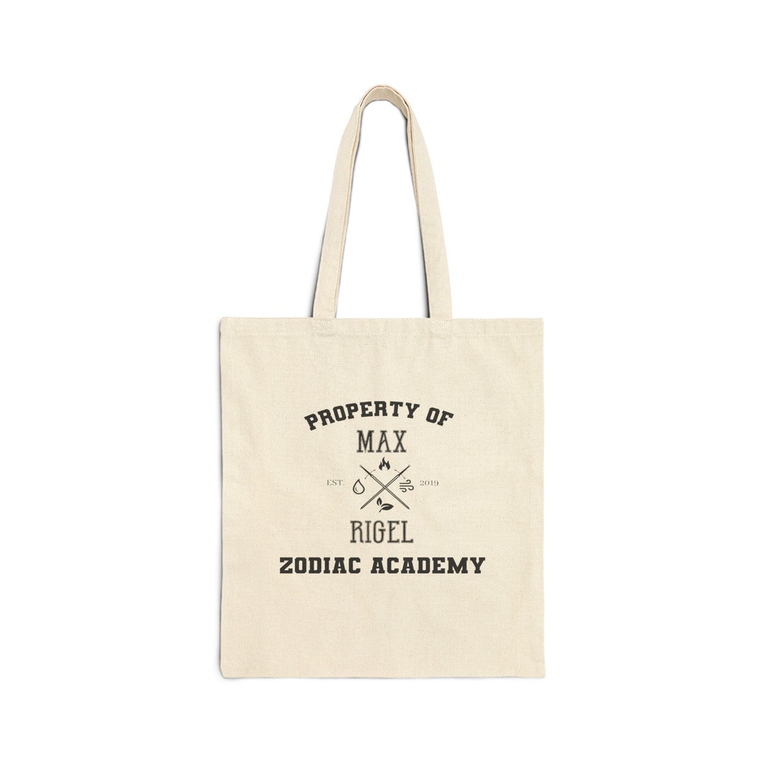 Zodiac Academy Max Rigel Canvas Tote Bag/ Book Bag/ ZA Merch/ ZA Book ...