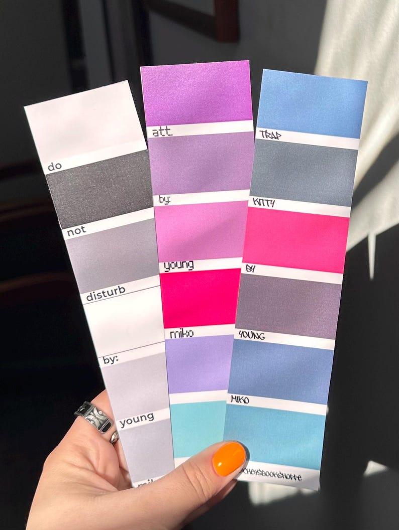 Young Miko Album Inspired Paint Swatch Bookmarks/ Baby Miko Album ...