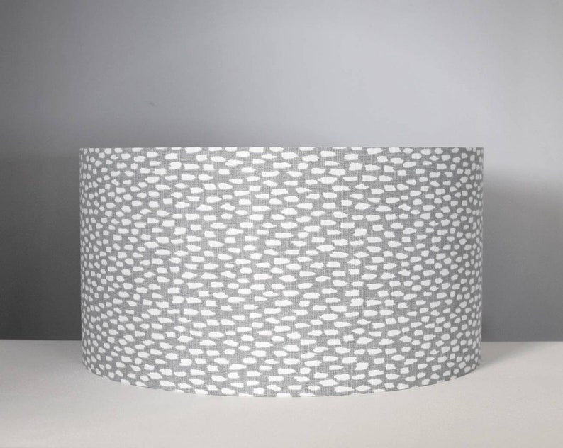 Light Grey Geometric Lampshade Handmade by Vivid Shades Funky - Etsy