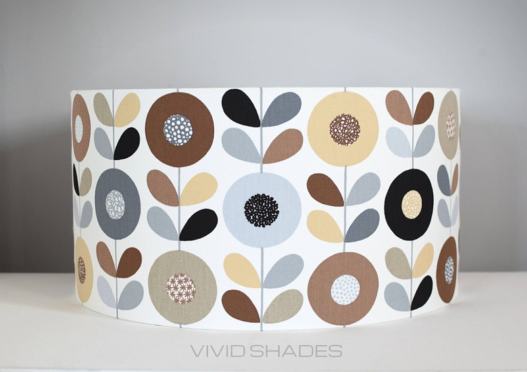 Lampshade Scandi Fabric 40cm to 45cm Handmade by Vivid Shades - Etsy