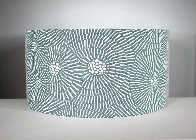 Dark Blue Scandinavian Fabric Lampshade Gold Silver or White | Etsy UK
