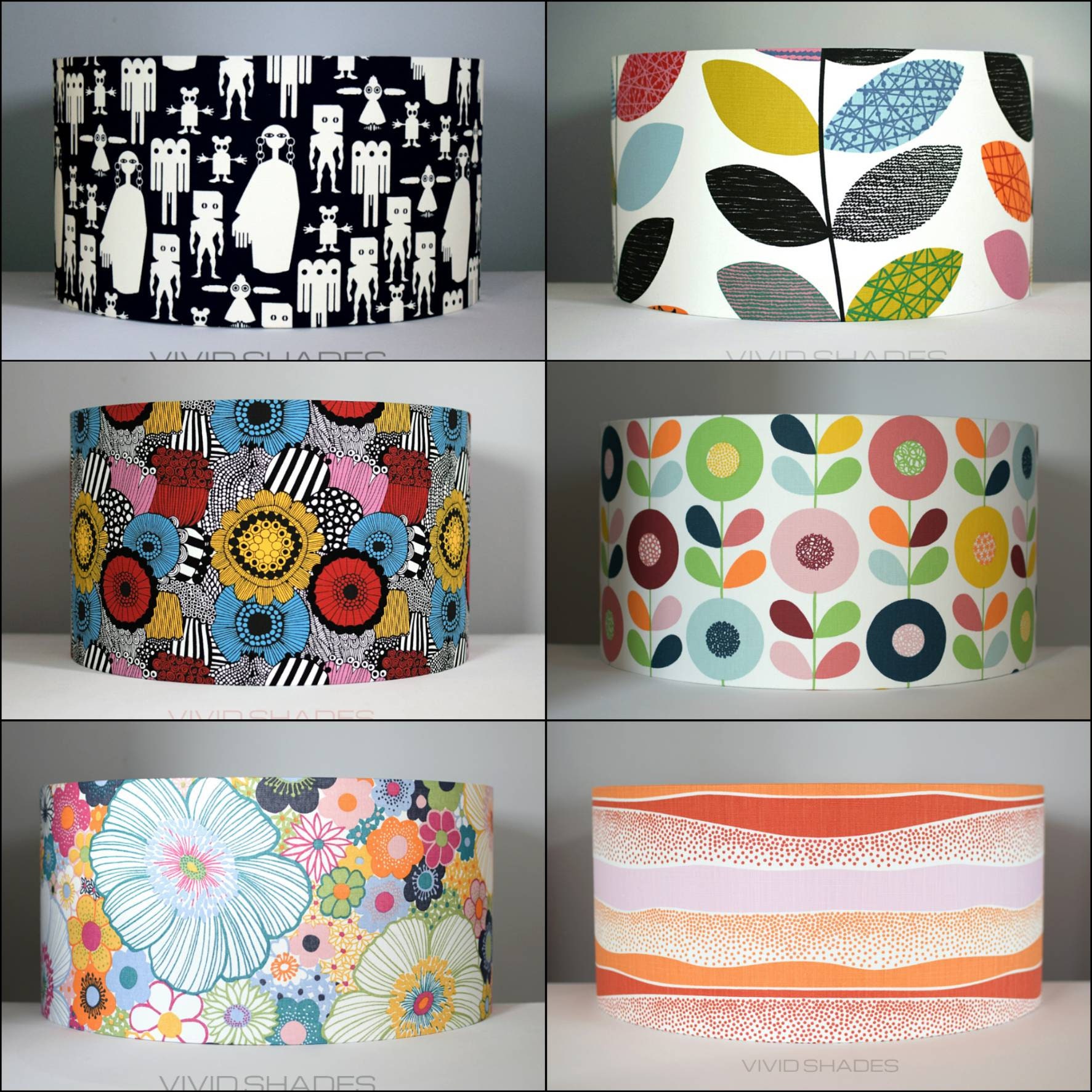 Lampshade Scandi Fabric 40cm to 45cm Handmade by Vivid Shades - Etsy UK