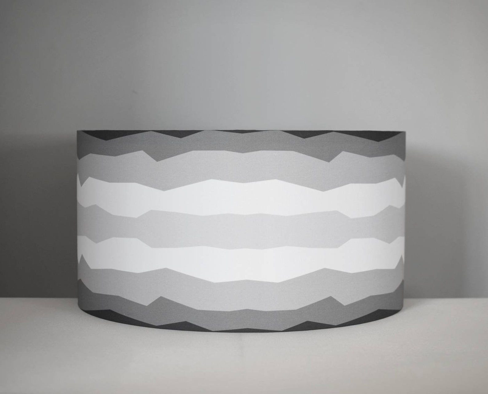 Light Grey Geometric Lampshade Handmade by Vivid Shades Funky - Etsy