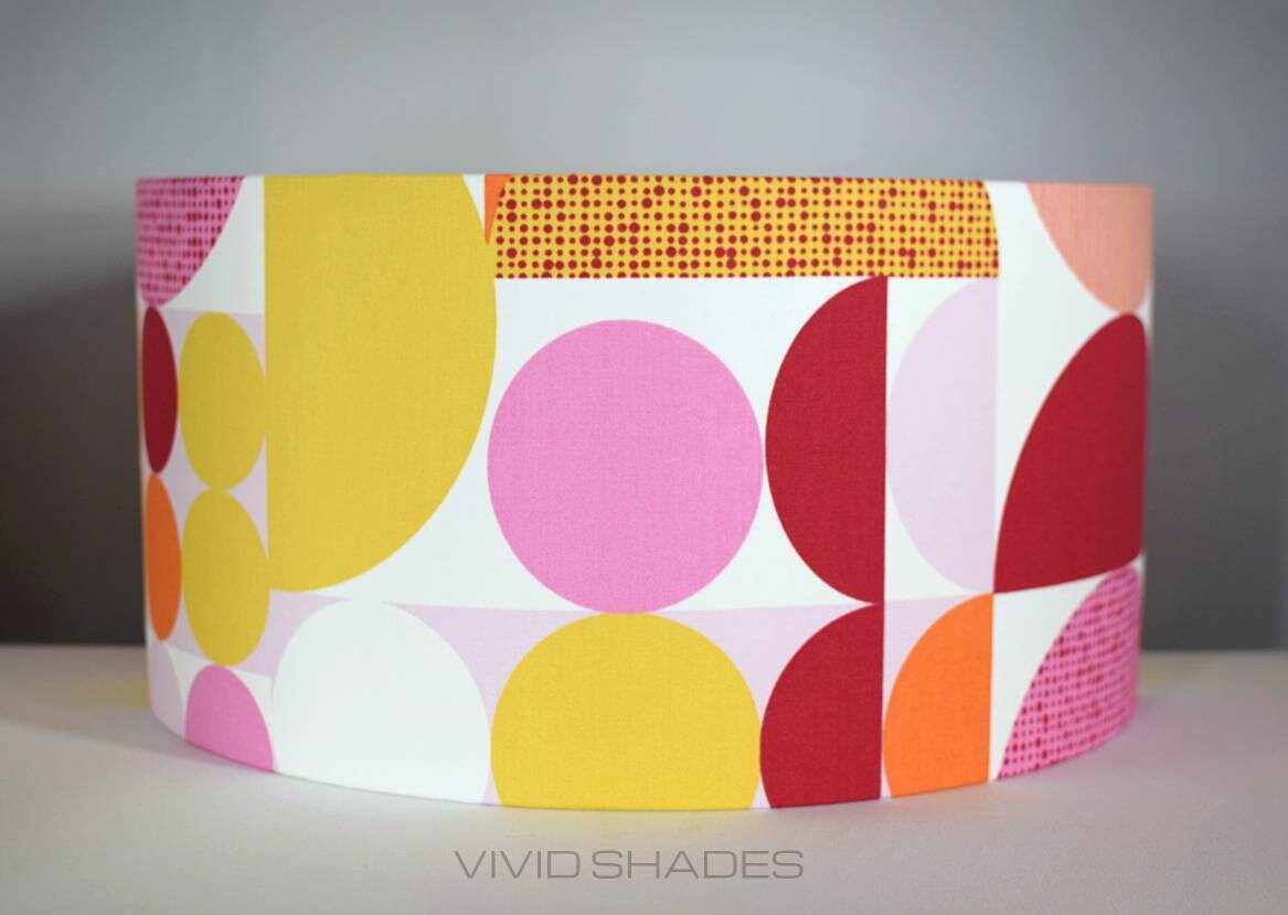 Geometric Scandinavian Lampshade Handmade by Vivid Shades | Etsy