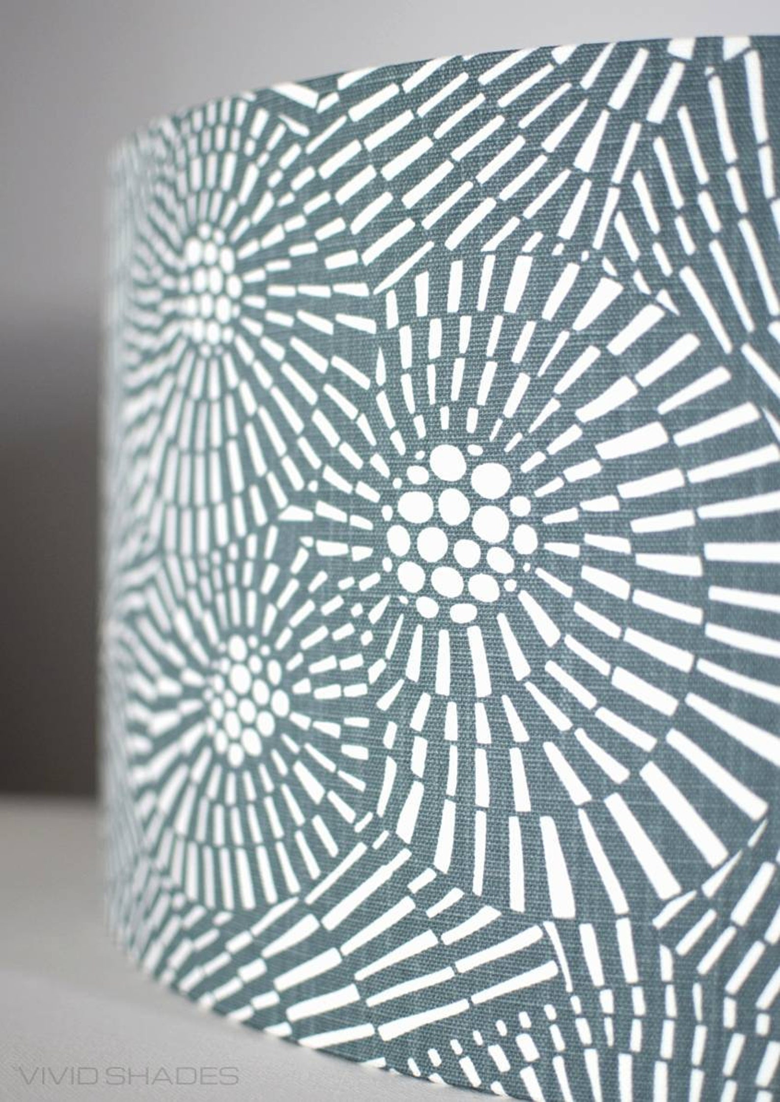 Dark Blue Scandinavian Fabric Lampshade Gold Silver or White - Etsy UK