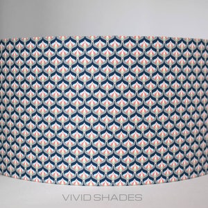 Geometric Fabric Pattern Lampshade, Modern Retro Custom Made Funky ...