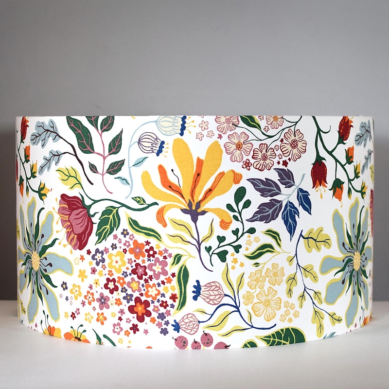 White Scandi Lampshade - Etsy UK