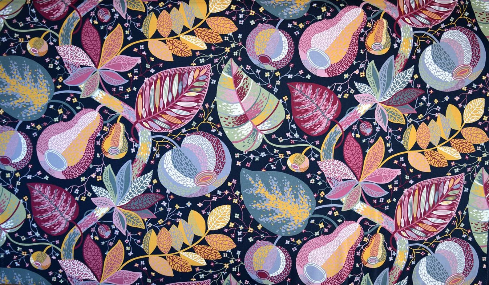 Rabbit and Flowers Fabric Scandi Pattern by the Half Meter or - Etsy