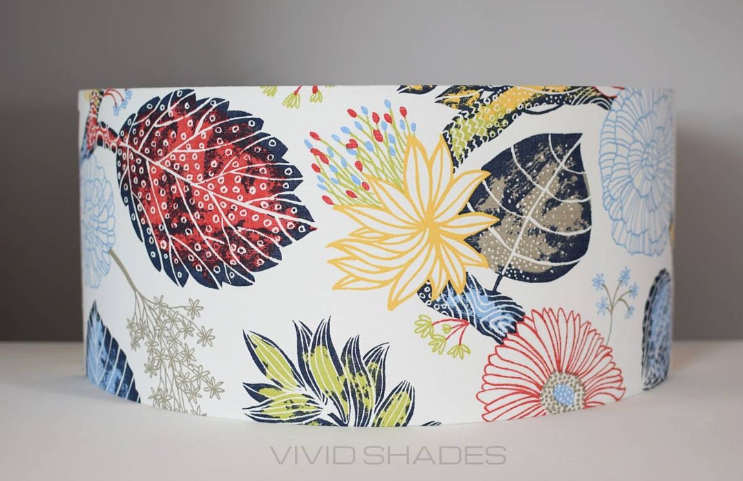 Scandinavian Fabric Lampshade 40cm or 45cm Handmade by Vivid Shades ...