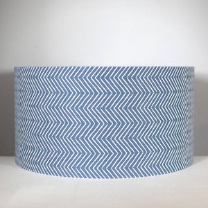 Blue Lampshade Scandinavian Fabric, Handmade by Vivid Shades, Funky ...