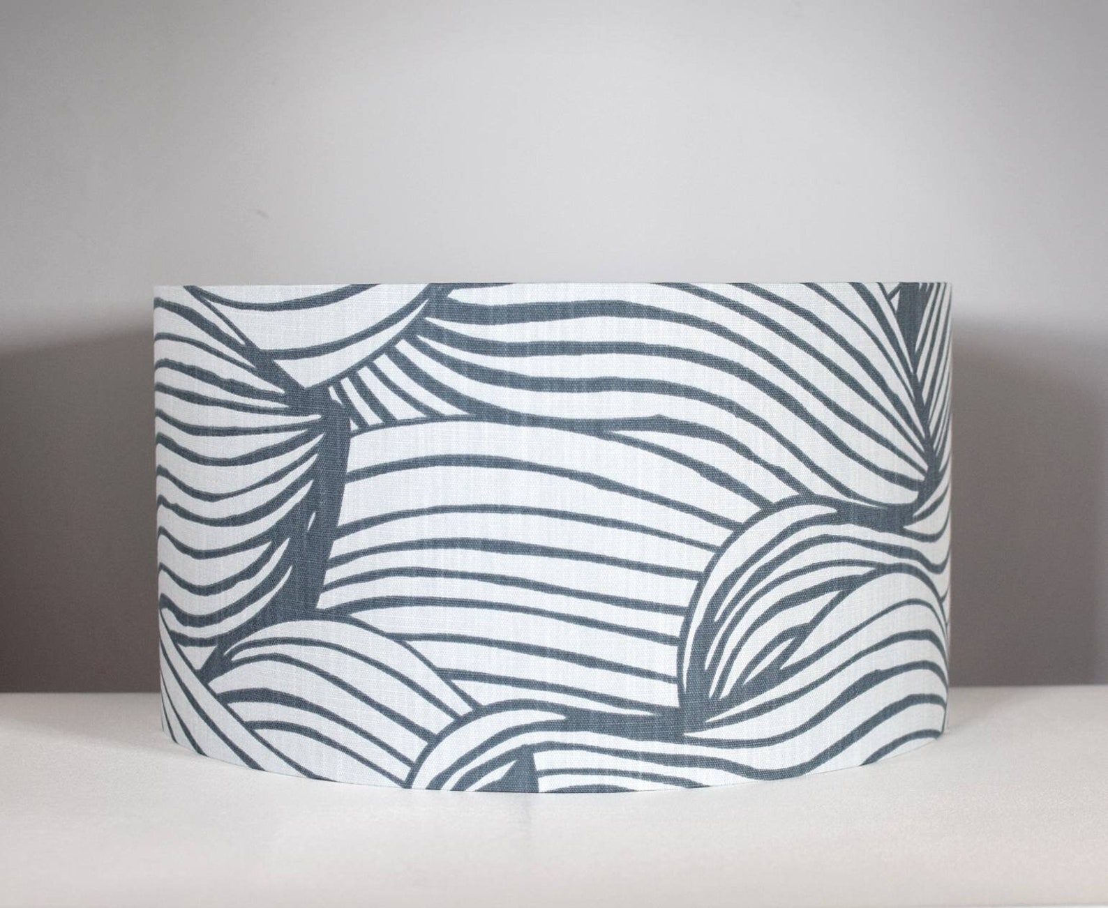 Light Blue and White Scandinavian Fabric Lampshade Handmade by - Etsy