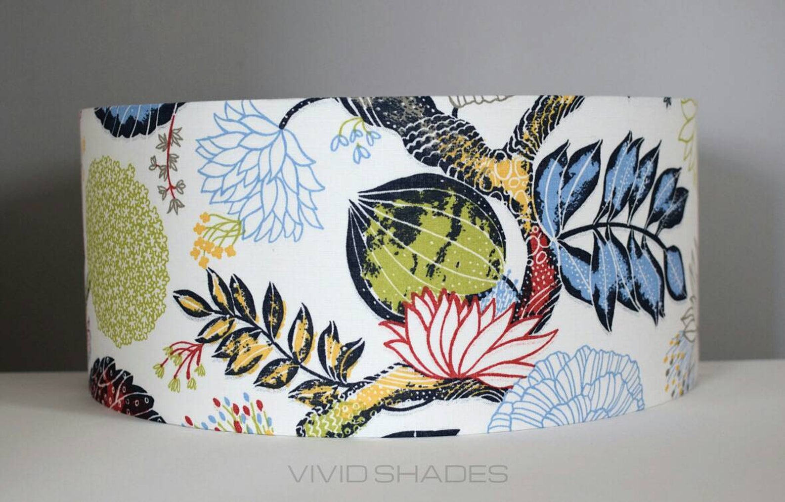 Scandinavian Fabric Lampshade 40cm or 45cm Handmade by Vivid - Etsy