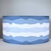 Light Blue Dash Pattern Lampshade, Gold Silver or White Lining, Ceiling ...