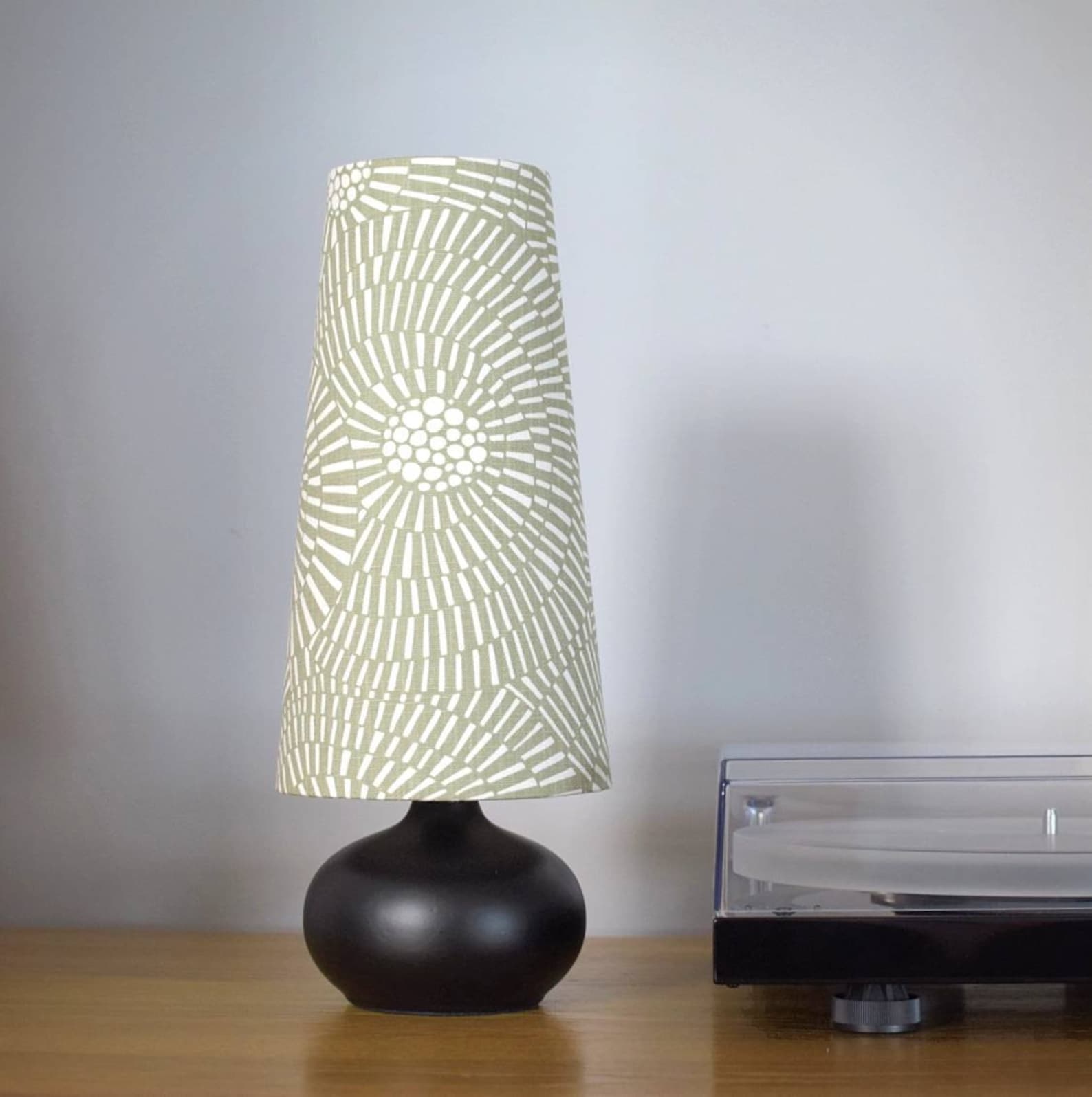 Conical / Cone Lampshade With Table Lamp Base Option | Etsy