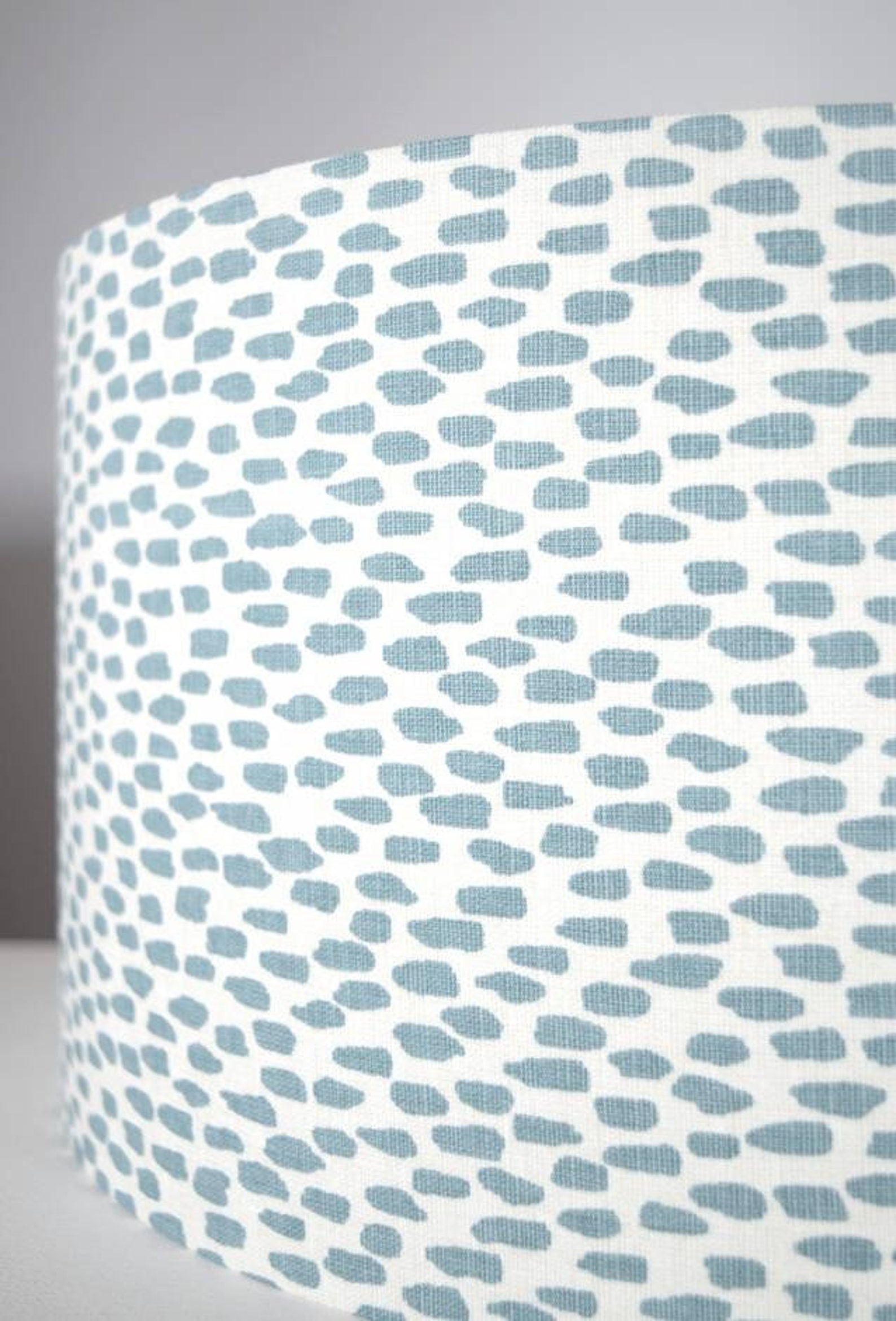 Light Blue Dash Pattern Lampshade, Gold Silver or White Lining, Ceiling ...