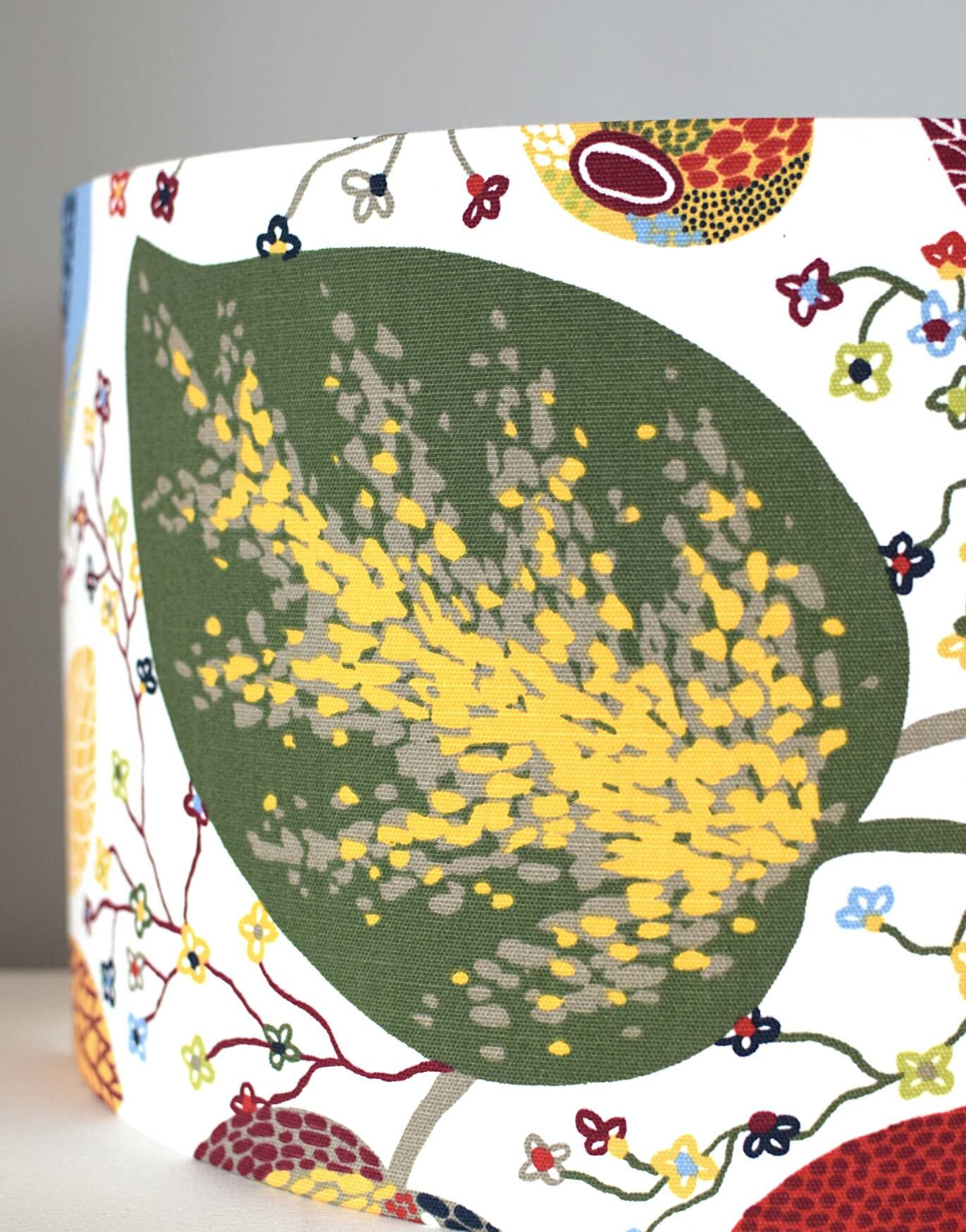 Colourful Leaf Lampshade Tropical Botanical Fruits - Etsy UK