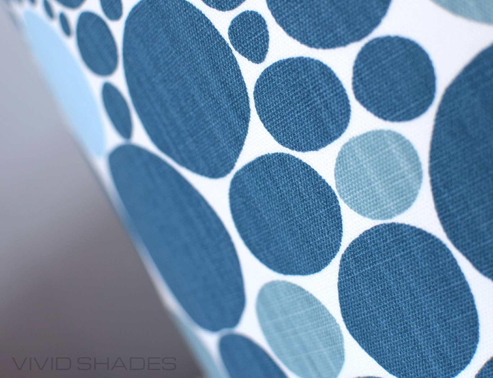 Blue Lampshade Scandinavian Fabric Handmade by Vivid Shades - Etsy UK