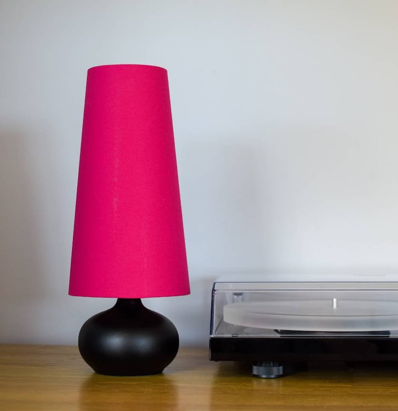 Conical / Cone Lampshade With Table Lamp Base Option | Etsy