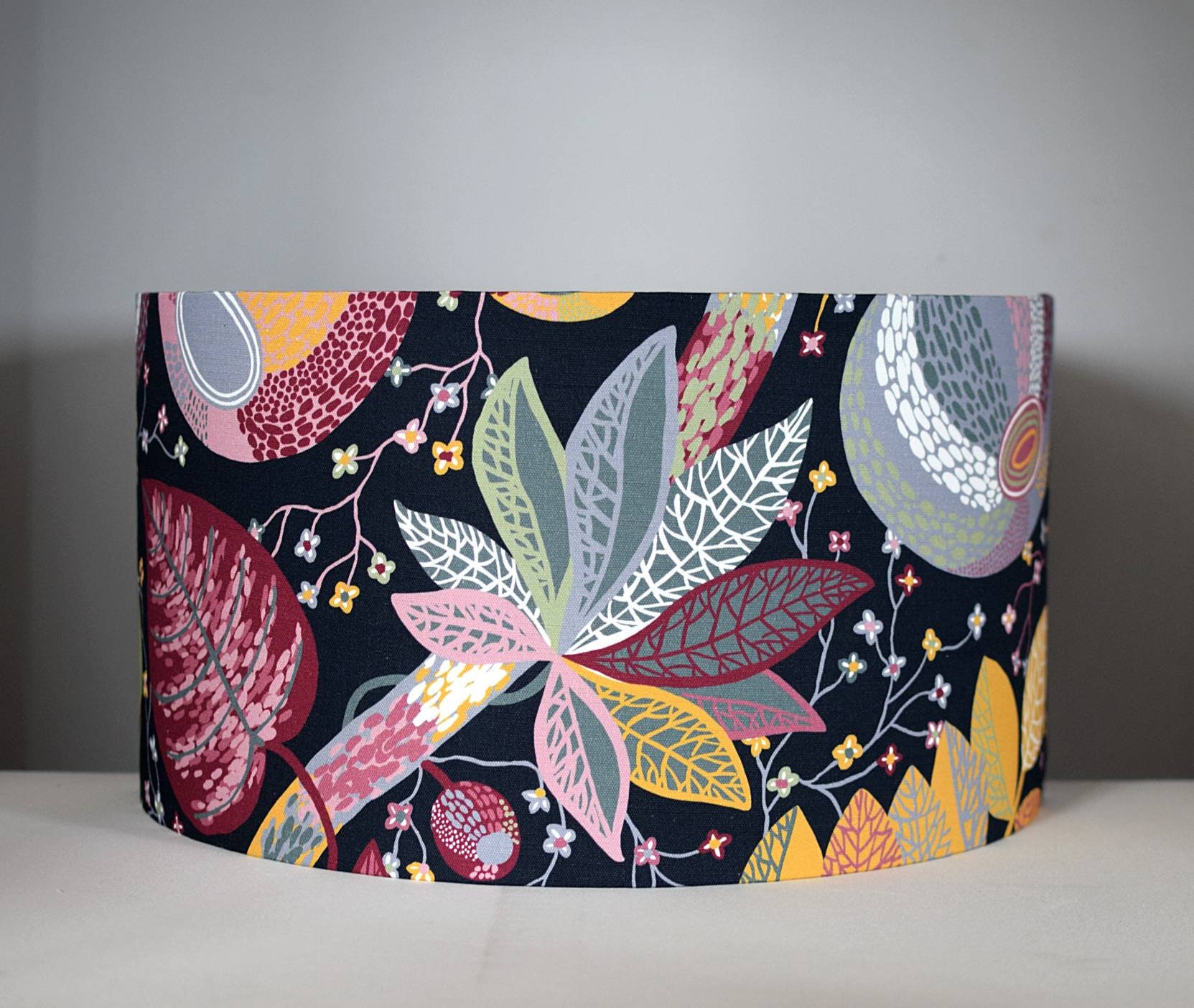 Fern Leaf Lampshade, Scandinavian Fabric Botanical Pattern 30cm to 45cm ...