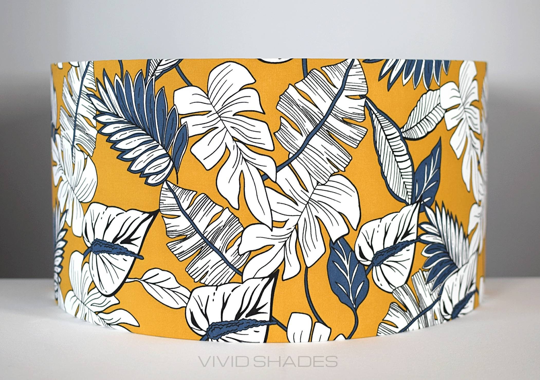 Floral lampshade 30cm to 50cm light / lamp shade handmade by | Etsy