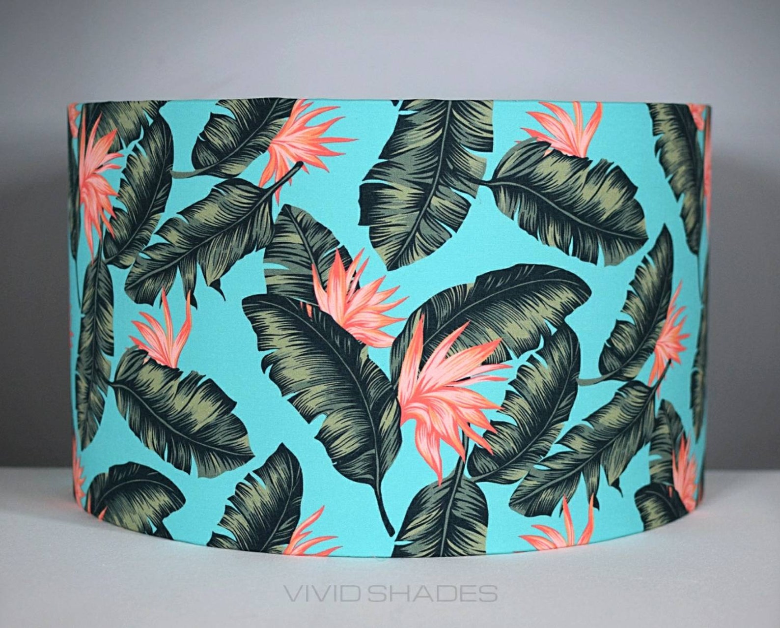 Floral lampshade 30cm to 50cm light / lamp shade handmade by | Etsy