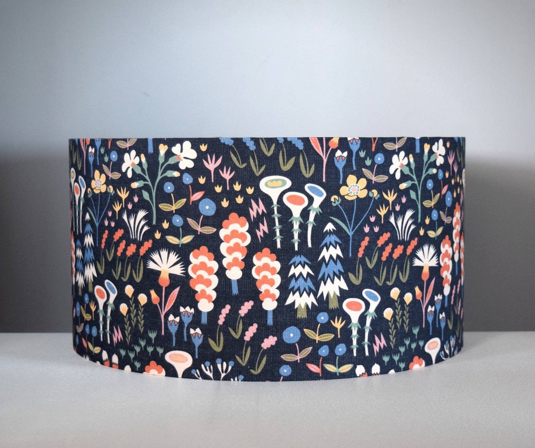 Scandi Flower Lampshade Pattern With Gold Silver or White Lining ...
