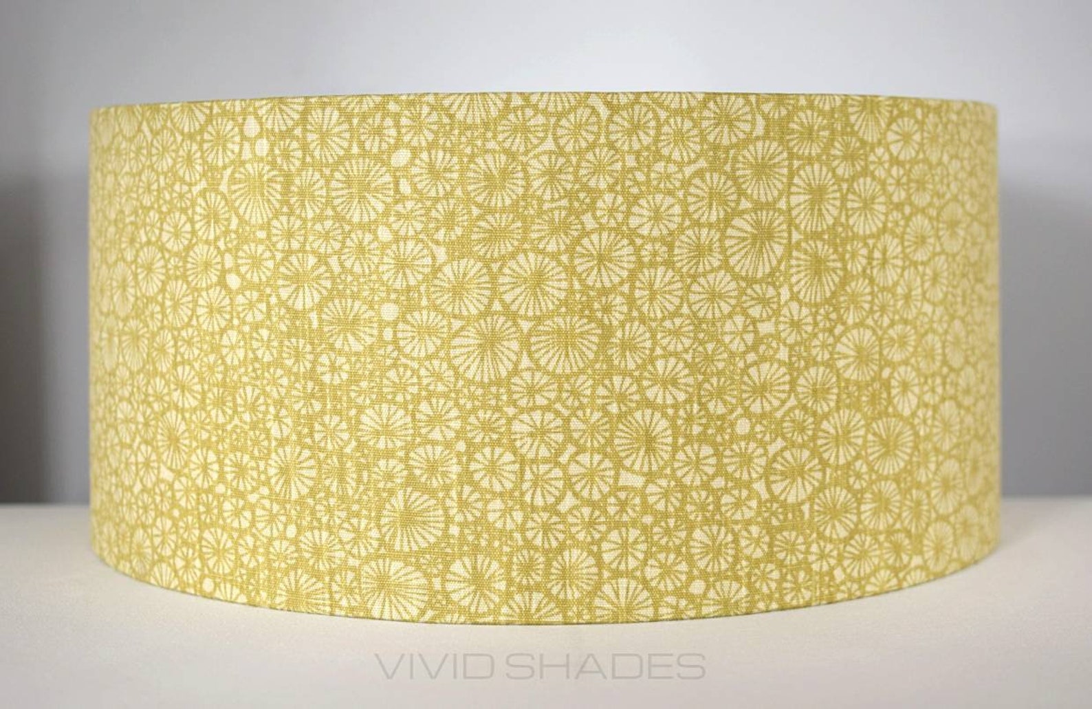 Scandinavian Mustard Fabric Lampshade Handmade by Vivid Shades, Funky ...