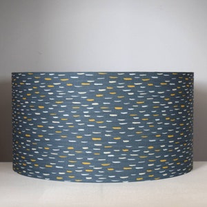 Light Blue and White Scandinavian Fabric Lampshade Handmade by Vivid ...